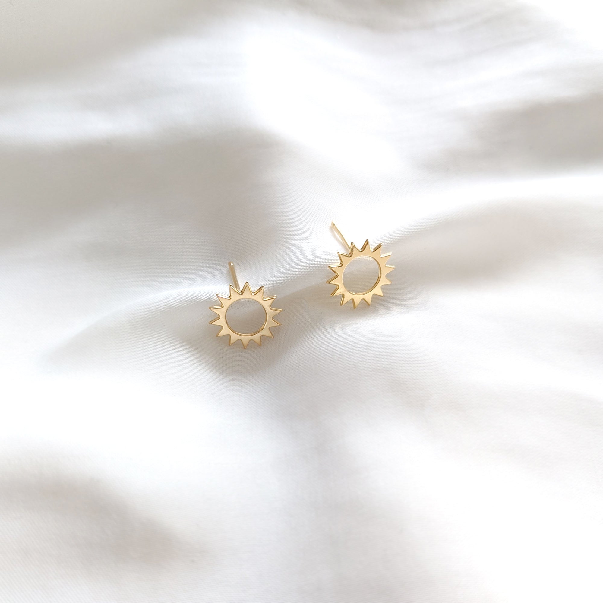 Sun Studs Earrings Gold / Silver – Shany Design Studio